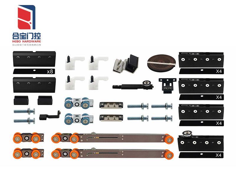Synchronized frameless sliding door roller kit Manufacturer
