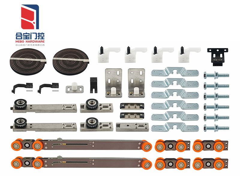 Synchronized sliding door fittings kit Manufacturer