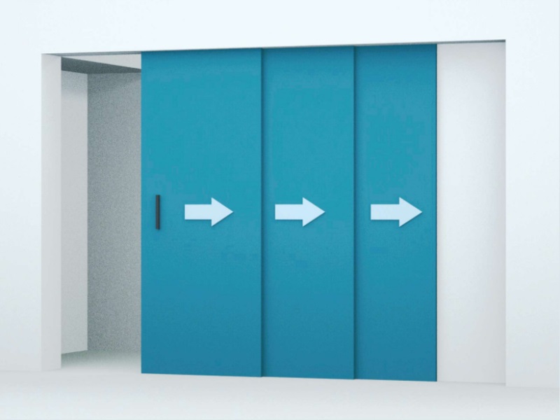 Synchronized sliding door fittings kit Manufacturer